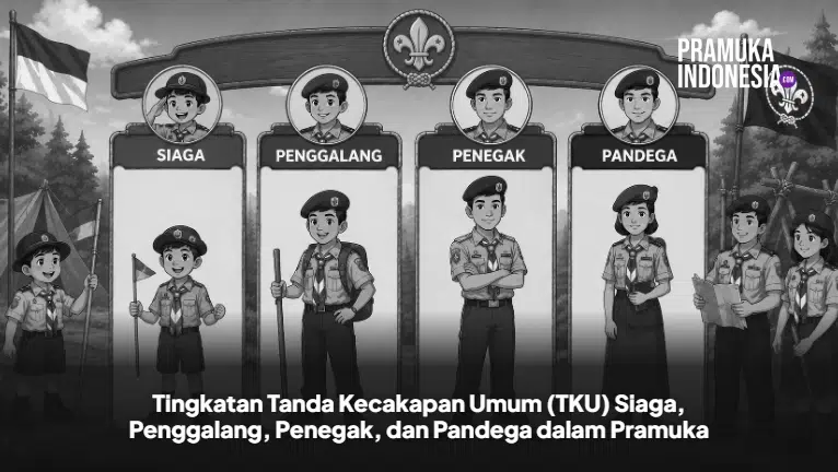 Tingkatan Tanda Kecakapan Umum (TKU) Siaga, Penggalang, Penegak, dan ...